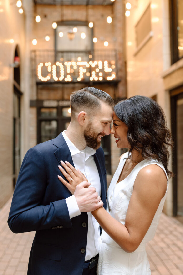 Coffee Shop Engagement Session in Chicago | alyeskaromanphotography.com